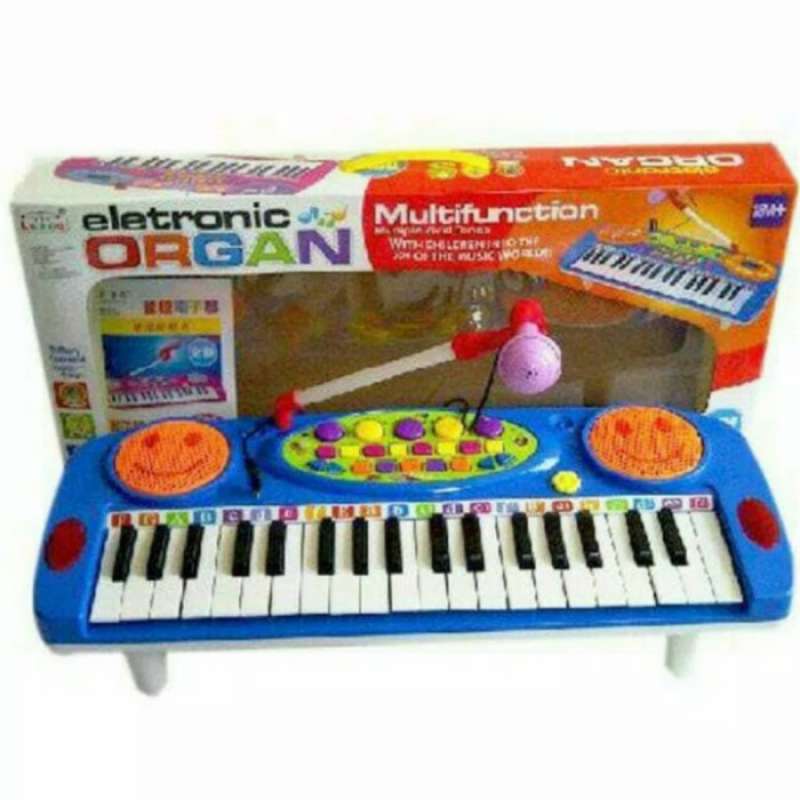 Promo Mainan Piano Keyboard Microphone Electronic Organ Multifunction ...