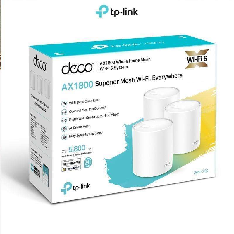 Jual TP-LINK DECO X20 3 PACK AX1800 Whole Home Mesh Wi-Fi 6 System di ...
