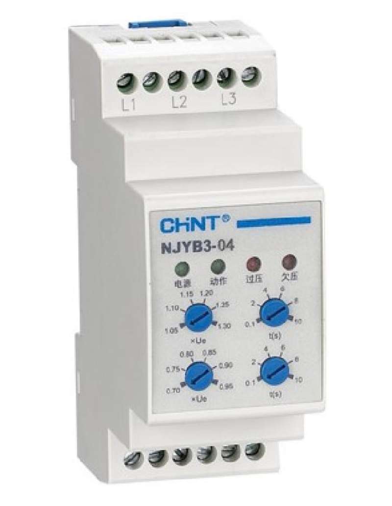 Jual Relay Over/Under Voltage Phase Failure/Sequence, Unbalance Chint ...