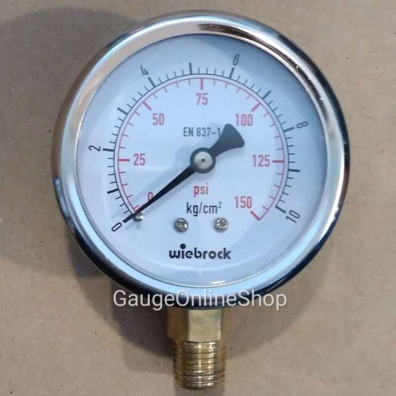 Promo Pressure Gauge Model Raket 2 1/2 X 10 Kg/cm2 Ss Brass Wiebrock Diskon 24% Di Seller ...