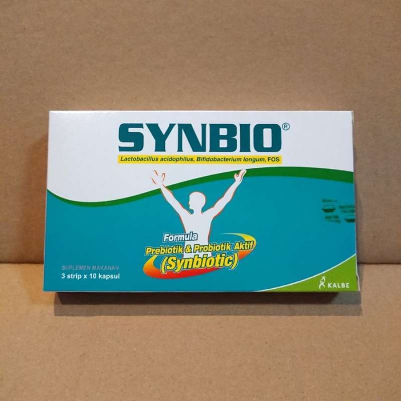 Promo synbio probiotik untuk pencernaan perbox ( 3 strip @ 10 kapsul ...