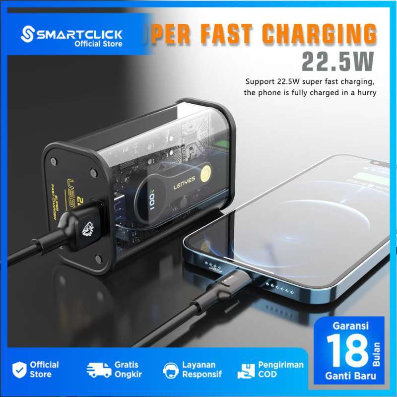 Promo Powerbank 10000mah Lenyes Px152d Fast Charging 22.5w+pd20w Transparant Diskon 67% Di ...