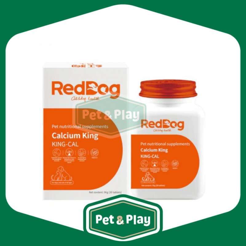 Promo Reddog King Calcium Chewable Tablet For Dog & Cat 96 Gr Diskon 17 ...
