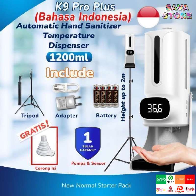 Jual K9 PRO 2IN1 PLUS THERMOMETER BAHASA INDONESIA INCLUDE DISPENSER di ...