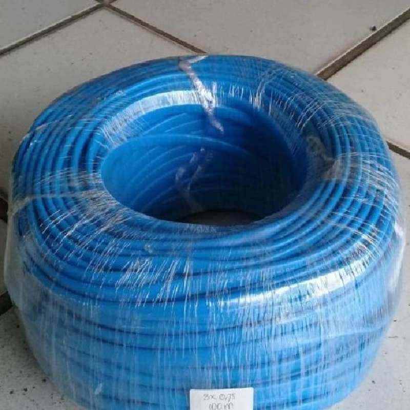 Jual Kabel Biru Gepeng Khusus Pompa Satelit/Submersible uk 3x0,75mm ...