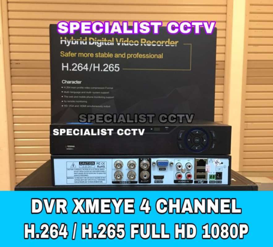Jual Dvr 4 Chanel Xmeye Full HD 1080P 6 In 1 Support Semua Jenis CCTV ...
