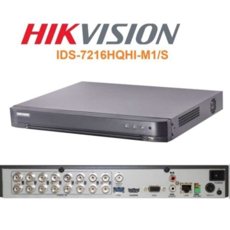 Promo dvr hikvision 16ch IDS-7216HQHI-M1/S turbo hd support face detection Diskon 23% di Seller ...