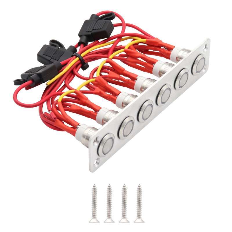 Promo On Off Switch Panel Overload Protector Blue Indicator Light for ...