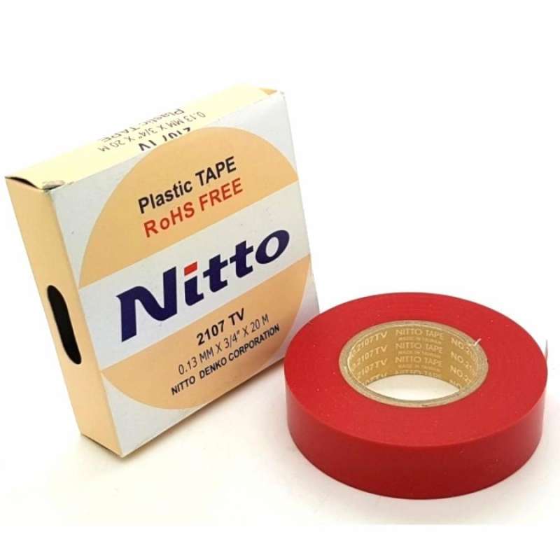 Jual Isolasi Nitto Merah / Isolasi Listrik Nitto / Lakban Listrik Merah ...