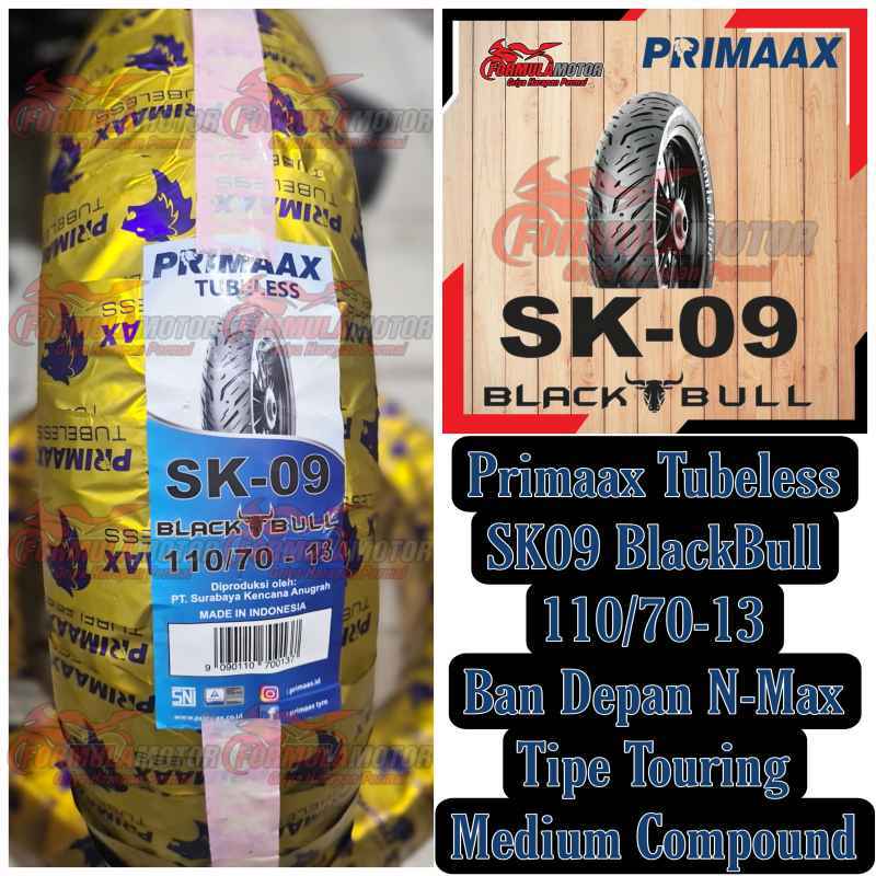 Jual 110/70-13 Ban Primaax SK09 SK 09 BlackBull Tubeless - Ban Depan ...