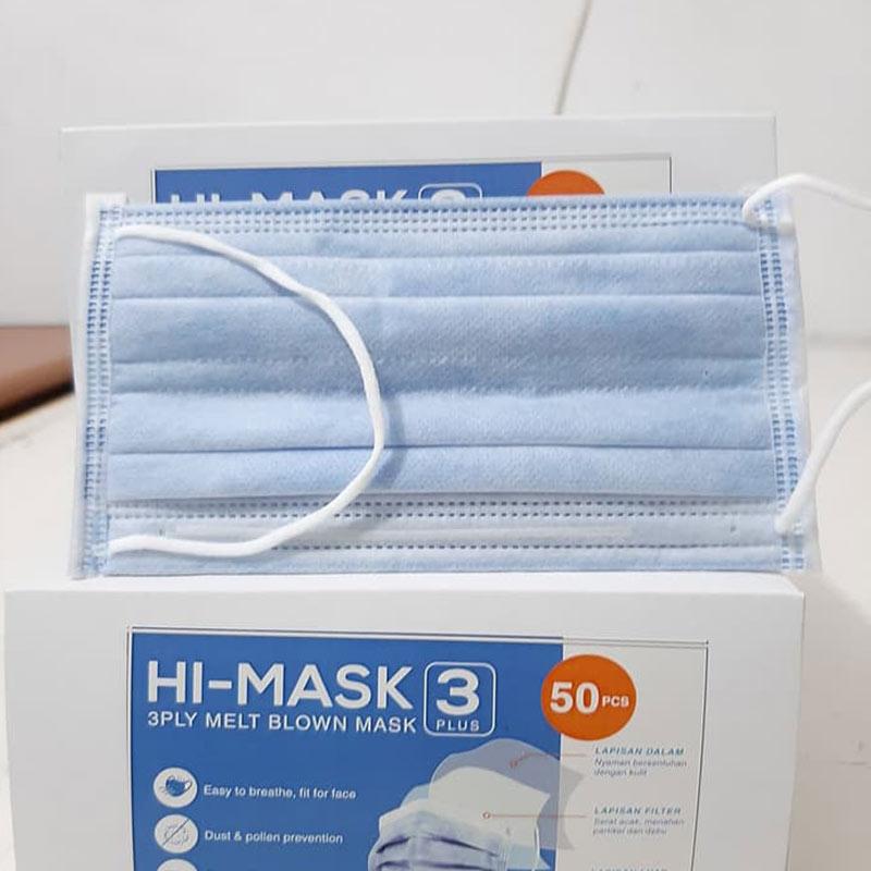 Jual Hi-Mask 3 ply Masker Medis [50 pcs] di Seller ayolaco store ...