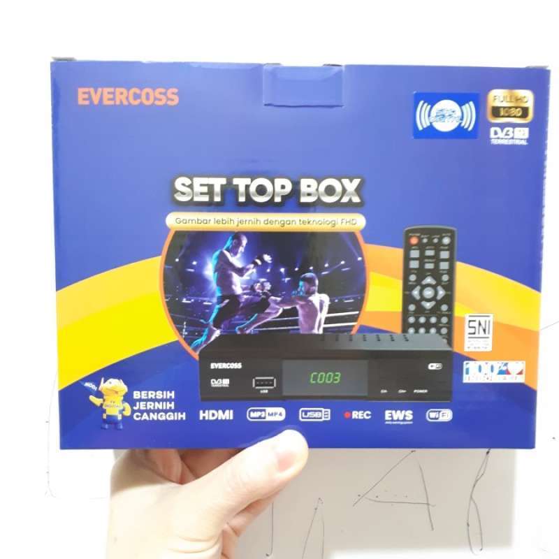 Jual SET TOP BOX STB TV Digital DVBT2 Evercross STB PRO DVB-T2 SNI ...