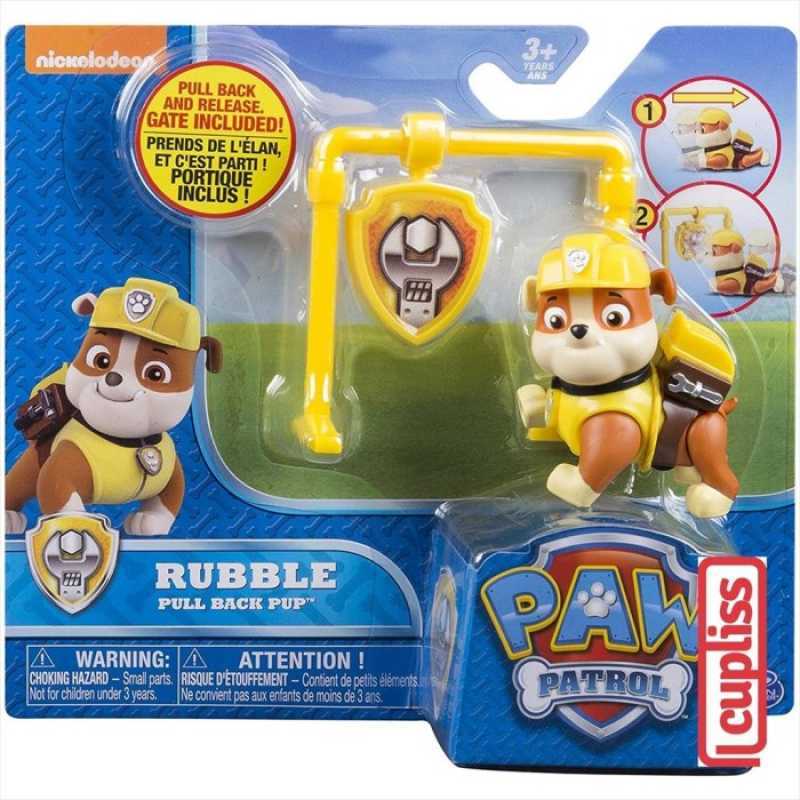 Jual Paw Patrol Rubble Pull Back Pup Figure Only 20082986 di Seller ...