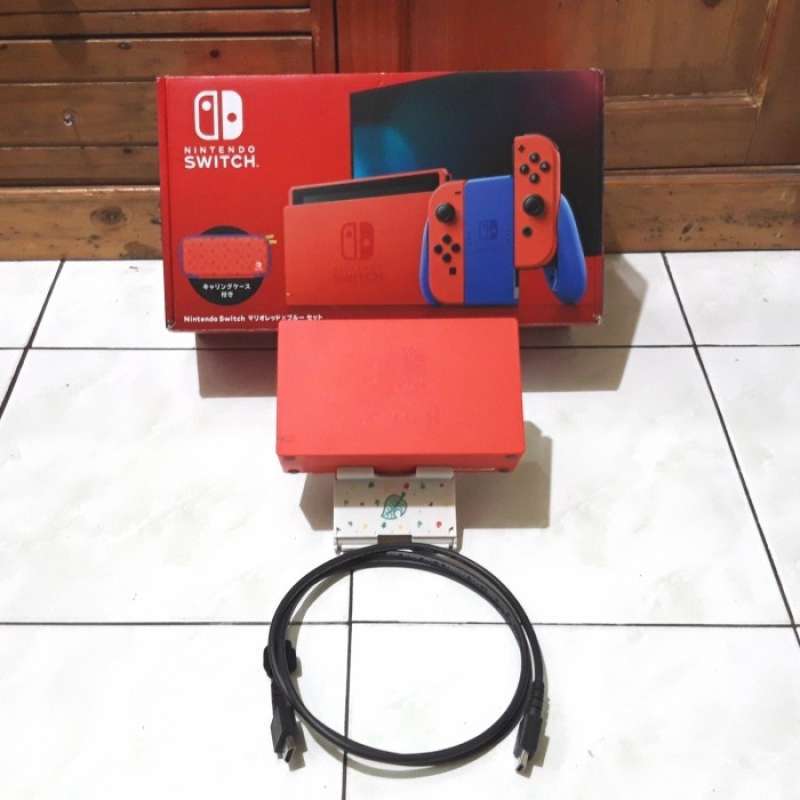 Promo Dock nintendo switch v2 mario red edition dock original oled v1v2 new Diskon 21% di Seller ...