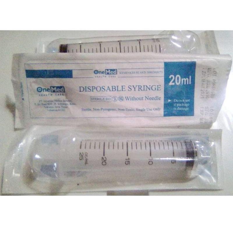 Jual [ COD] Syringe 20 cc Eccentric Tip Lubang Samping Onemed Spuit 20 ...