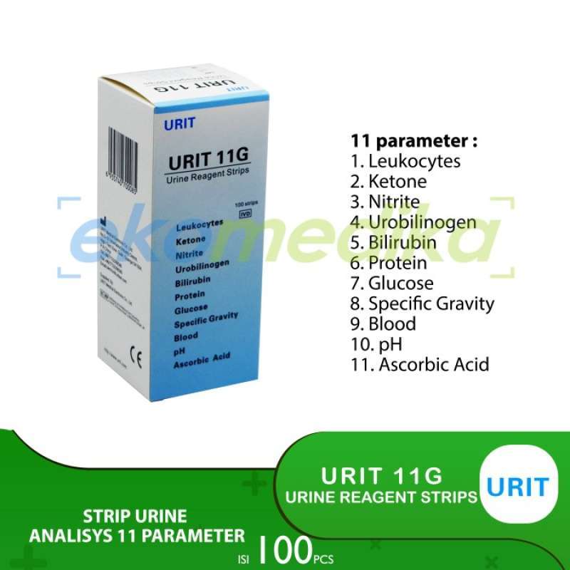 Promo Urit 11G Uritest 11 Urine Reagent strip Urit 11 parameter isi 100 ...