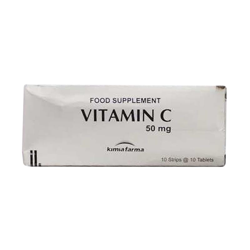 Jual Kimia Farma Vitamin C [50 mg/ 10 Tablet/ 1 Strip] di Seller Etek ...