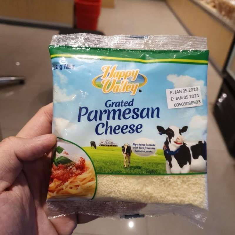 Jual Happy Valley Parmesan Grated Cheese 100g di Seller Hari Hari ...