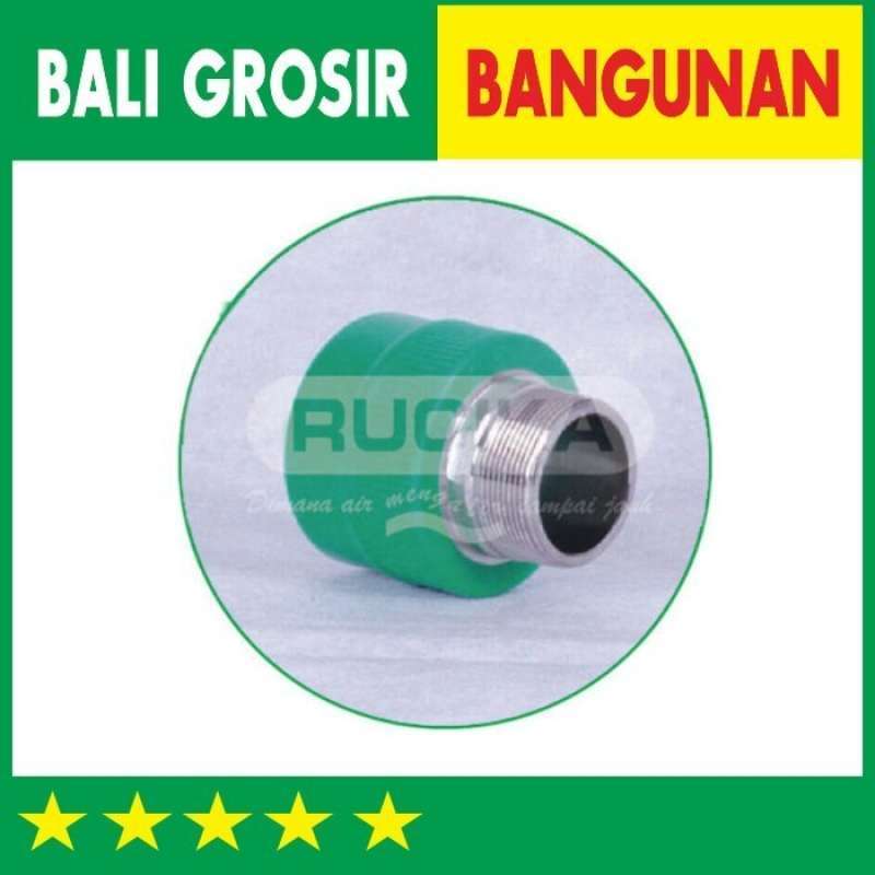 Promo 32 Mm X 1 Male Thread Joint Sock Sok Drat Luar Ppr Rucika Green ...