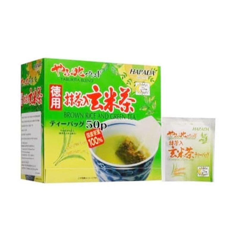 Jual HARADA Yabukita Blend Japanese Green Tea Brown Rice Daun Teh di ...