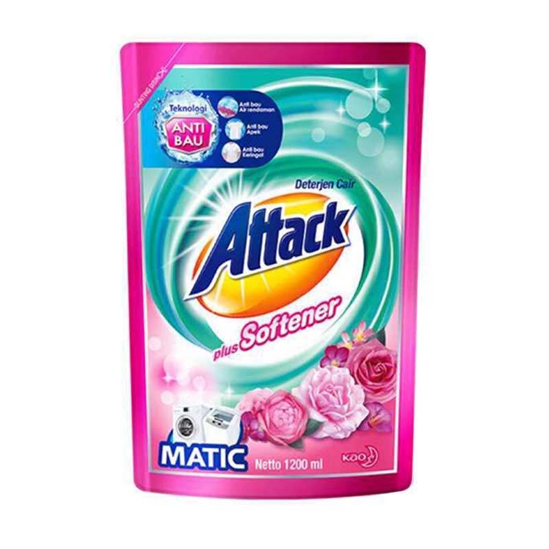 Jual ATTACK Plus Softener Liquid Detergent Pouch [1,2 L] di Seller Toko ...