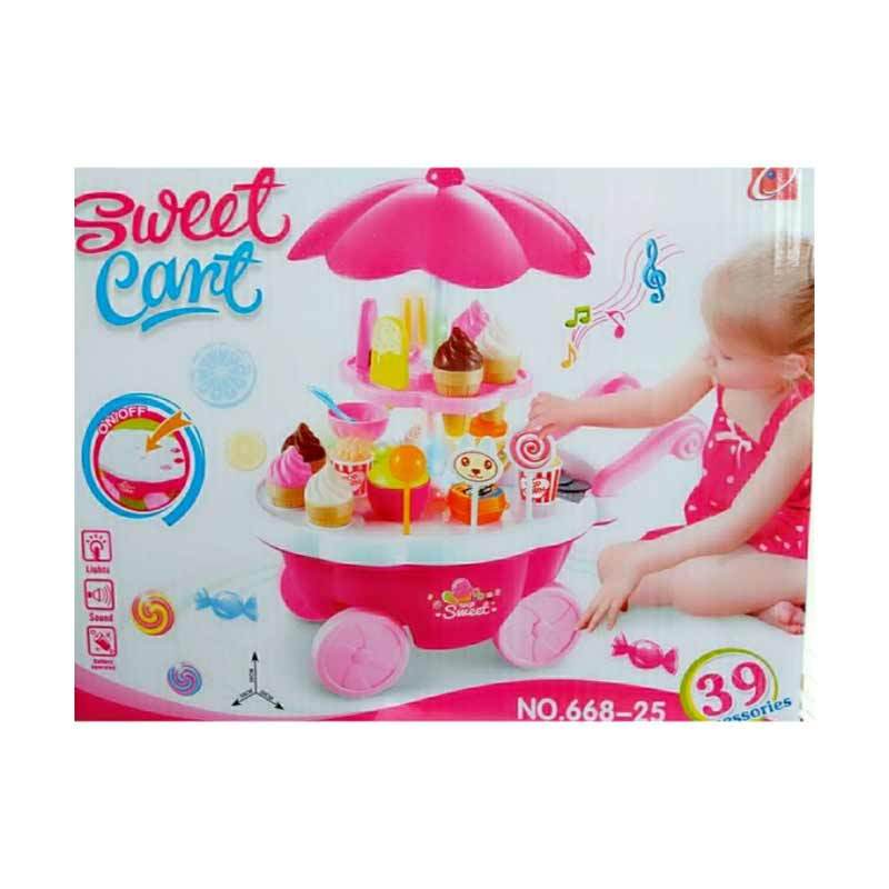 Jual Sun Tech M150 Ice Cream Cart Sweet Shop Luxury Candy Cart Playset ...