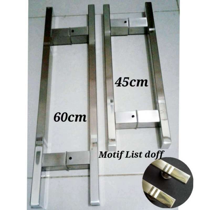 Jual Tarikan Pintu Aluminium Baut tembus 45cm 60cm/ Handle pintu kaca/ Kayu di Seller Lokal 57 ...