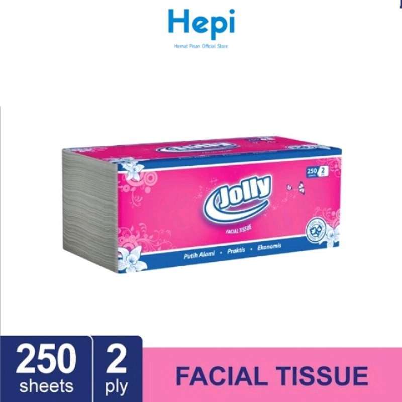 Jual Tissue facial Jolly 250 sheet 2 ply di Seller Hepi store - Waru ...