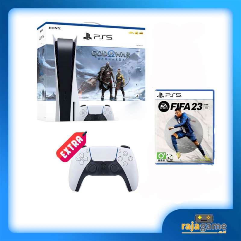 Jual Ps5 Console Disc Bundle God Of War Ragnarok Garansi Sony Indonesia + Extra Dualsense + Fifa ...