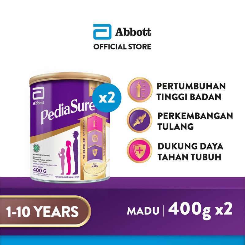 Jual Pediasure Madu 400 G 1-10 Tahun Susu Formula Pertumbuhan Anak - Kids Formula - 2 Kaleng Di ...