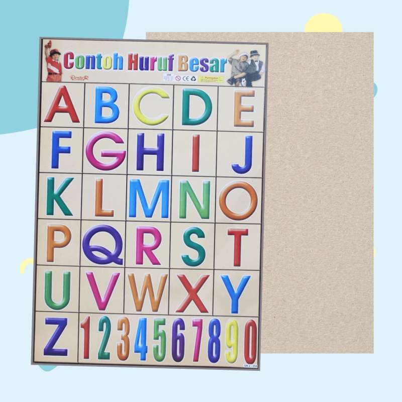 Jual Poster Edukasi Anak Mainan Edukasi Anak Lembaran Belajar Membaca ...