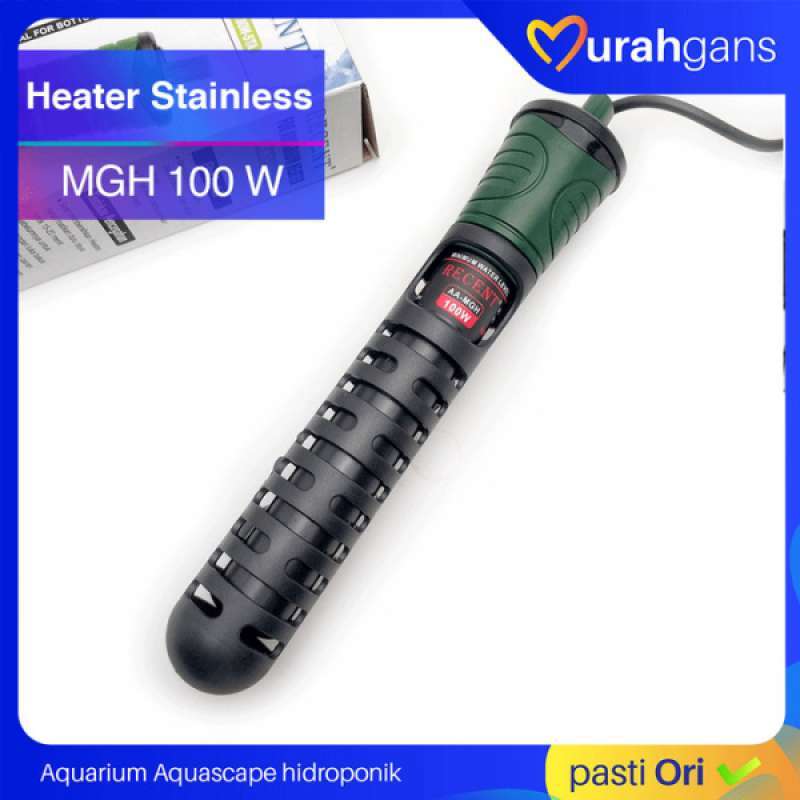 Promo Heater Aquarium Recent Mgh 100 Watt Stainless 200 Watt 300 Watt Ready - 100 Watt Diskon 15 ...