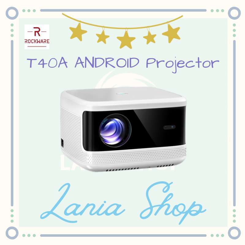 Jual ROCKWARE T40A ANDROID Version - Smart LED Projector 1080P 5000 ...