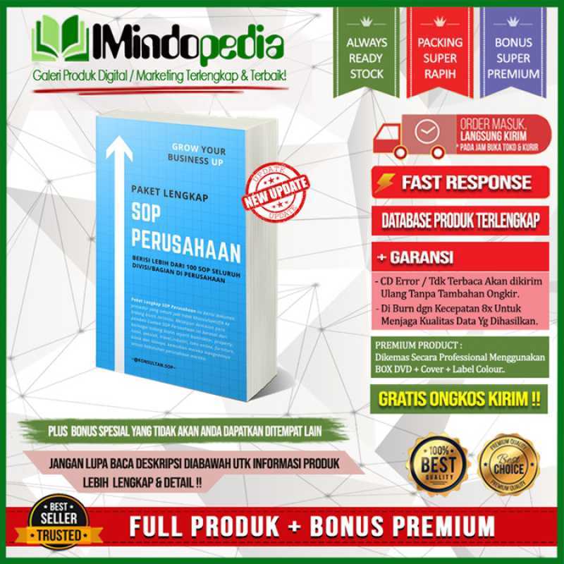 Promo Tanpa Merk Paket LENGKAP Contoh SOP Departemen Perusahaan + Bonus ... Promo Tanpa Merk Paket LENGKAP Contoh SOP Departemen Perusahaan + Bonus ...