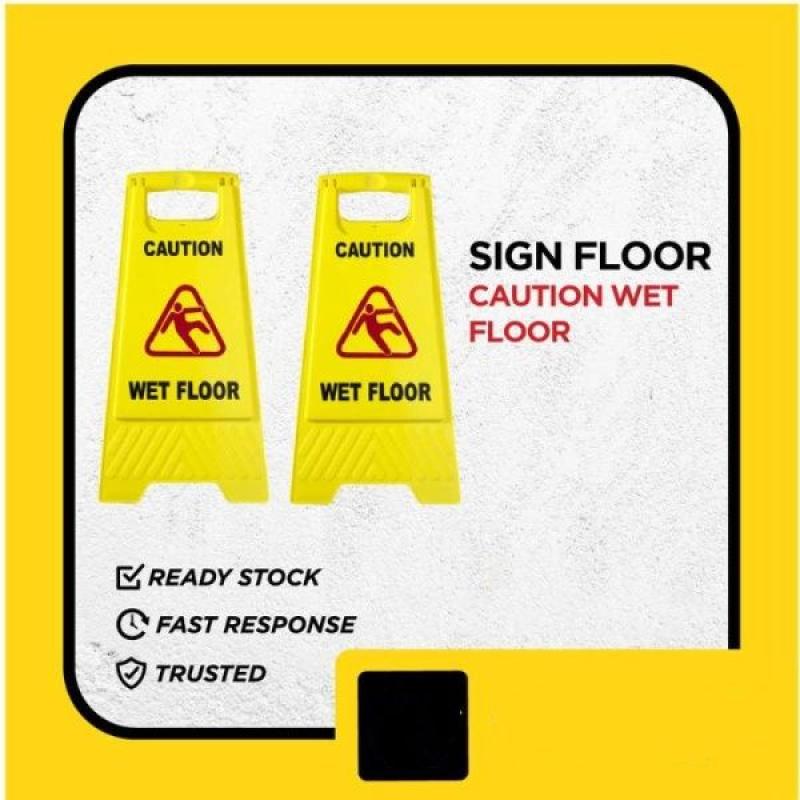 Jual Floor Sign Papan Penanda Caution Wet Floor Awas Lantai Licin Di ...