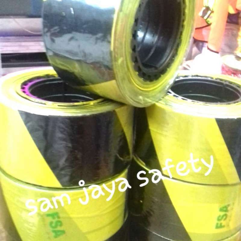 Jual safety line kuning hitam. pembatas proyek di Seller Axie Store ...