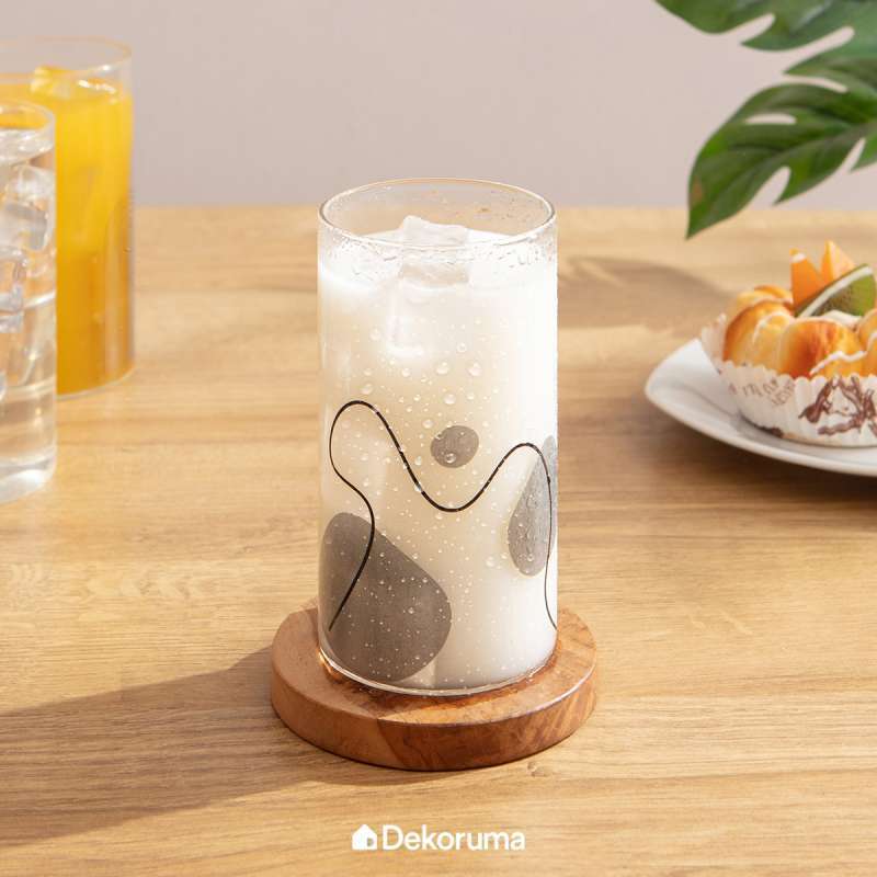 Promo Dekoruma HARI Gelas Kaca Silinder 300 ml - Gelas Cafe Diskon 57% di Seller Dekoruma ...