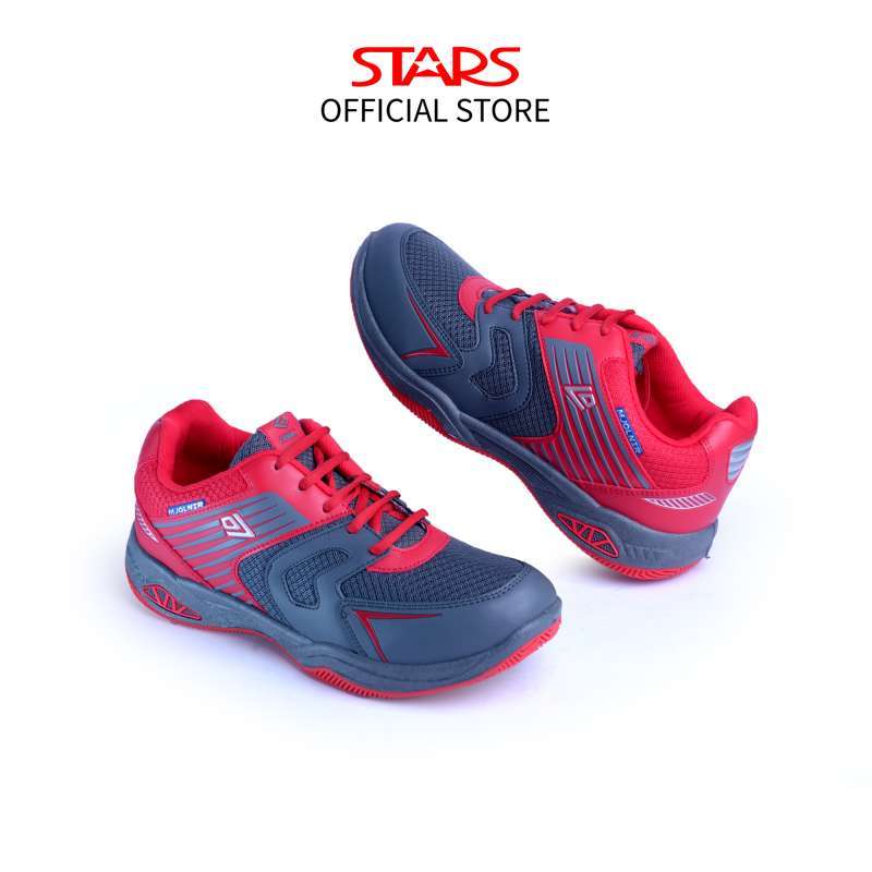 Jual Conae Sepatu Badminton Pria/remaja Laki-laki Mjolnir Abu Merah ...
