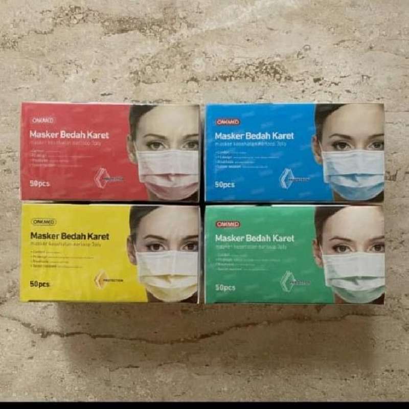 Jual Masker Onemed Medis 3ply Earloop 50pc Bedah Karet di Seller ...