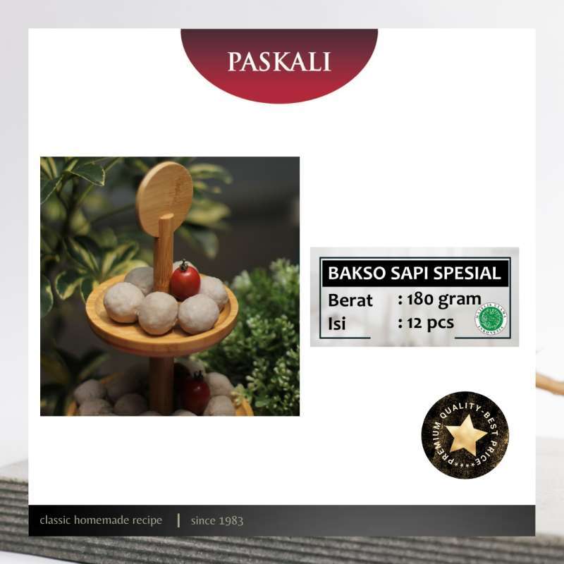 Jual Paskali - Bakso Sapi Spesial [250 gr/ 12 pcs] di Seller paskali ...