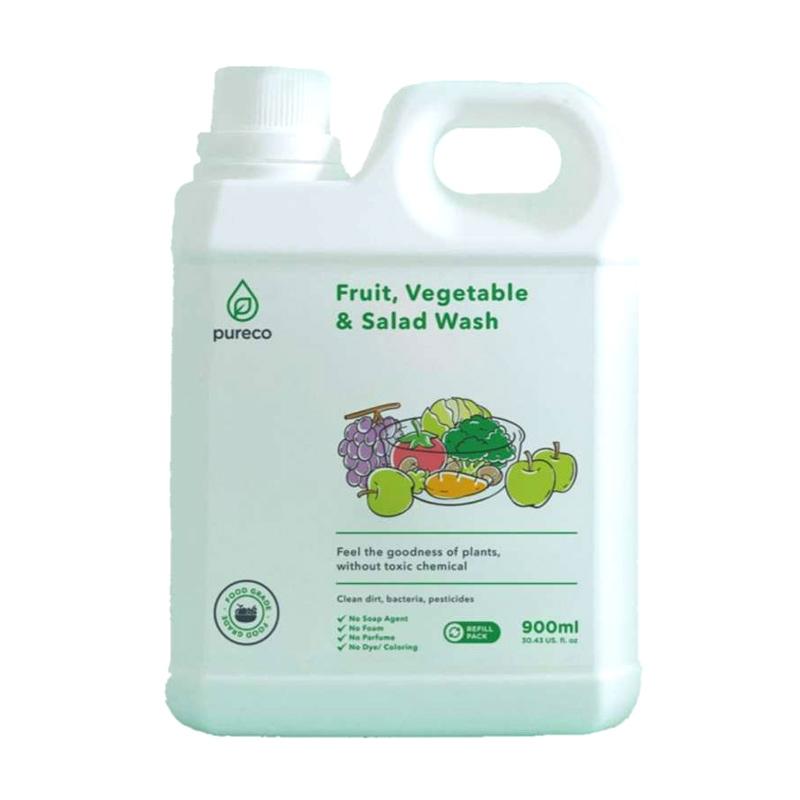 Jual PURECO Fruit Veggie and Salad Wash Sabun Cuci Buah dan Sayur [900 ...