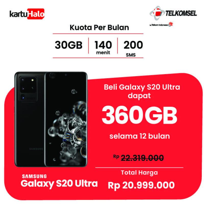 Jual Telkomsel Samsung Galaxy S20 Ultra + 360GB 12 bulan [Paket Bundle ...