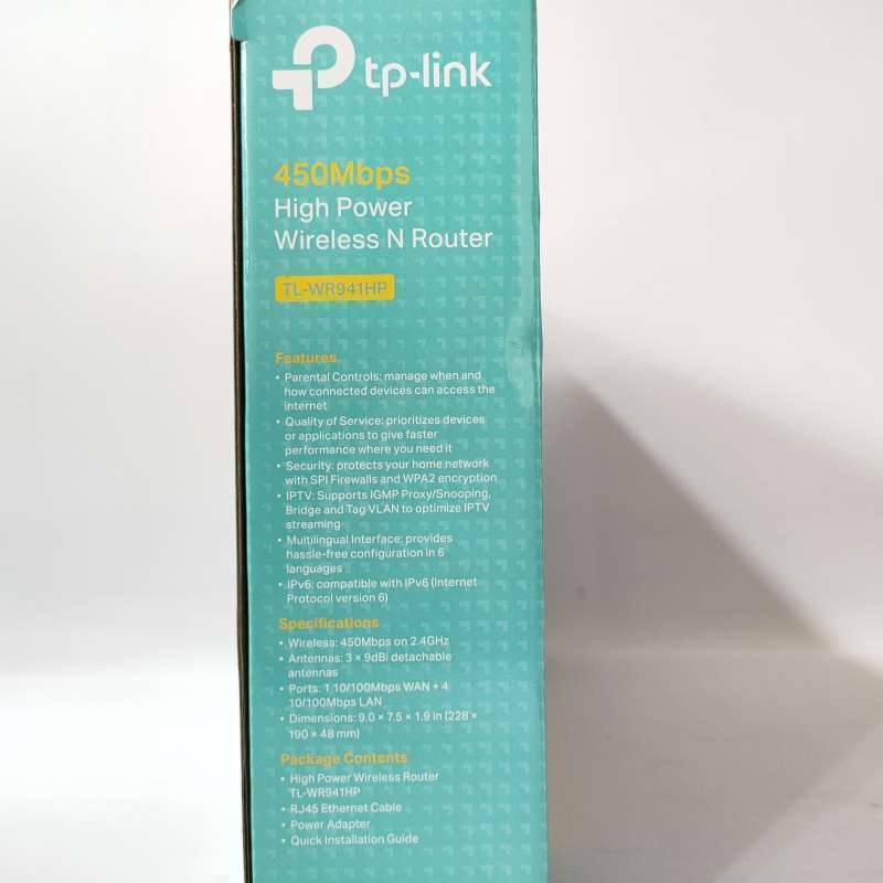 Jual Tp-link 450mbps High Power Wireless N Router (tl-wr941hp) Di ...