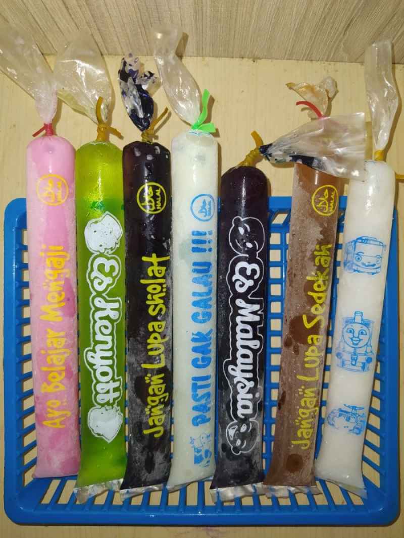 Jual Plastik Es Mambo Sablon Hitam New Normal/es Spidol/es Lilin Isi 50 ...