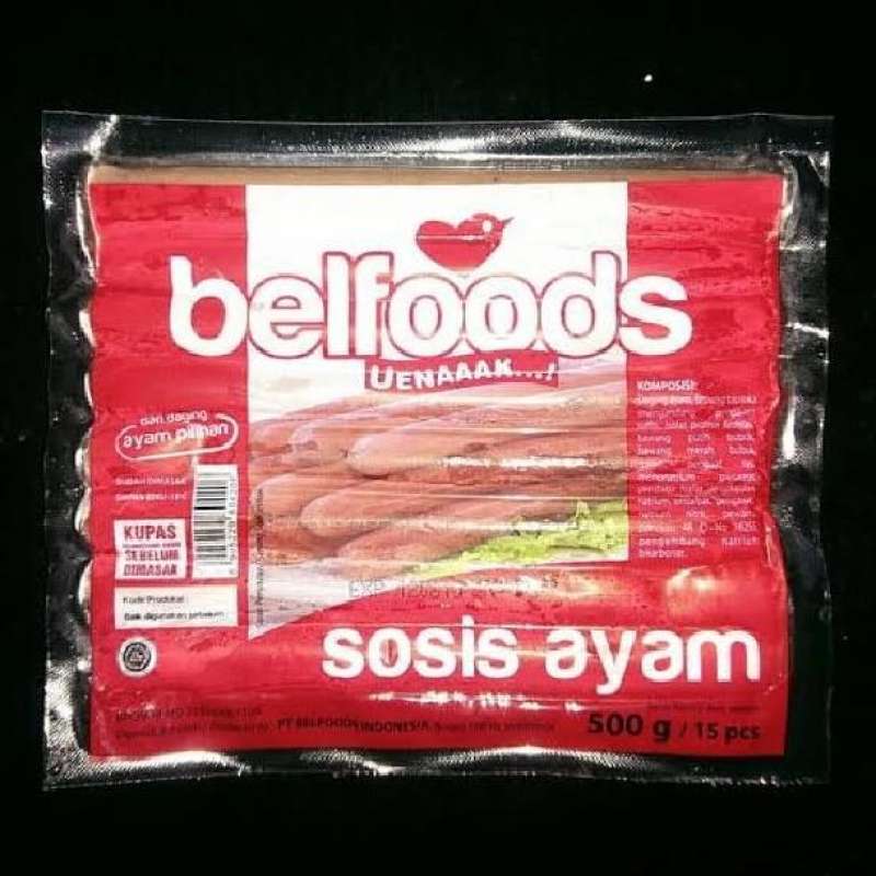 Jual Belfoods Sosis Ayam 500 gr isi 15 di Seller Zahra Frozen Sleman ...