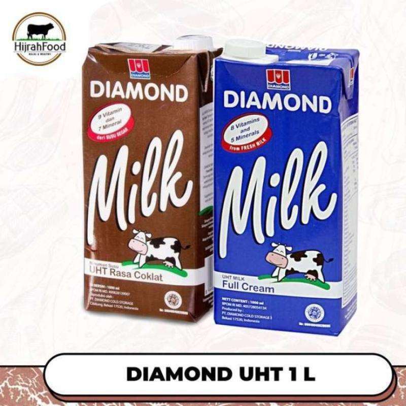 Jual Susu Uht Diamond 1 Liter | Diamond Milk 1l (full Cream / Chocolate) Di Seller Hijrahfood ...