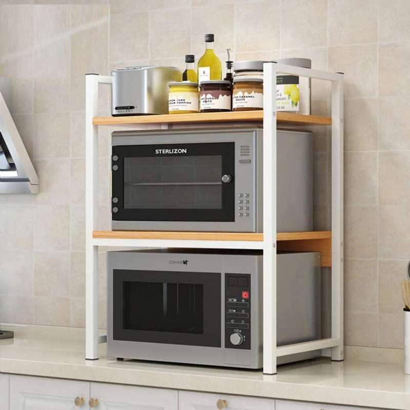 Jual Rak Dapur Serbaguna Minimalis Bisa Rak Microwave Stand 2 Susun Di ...