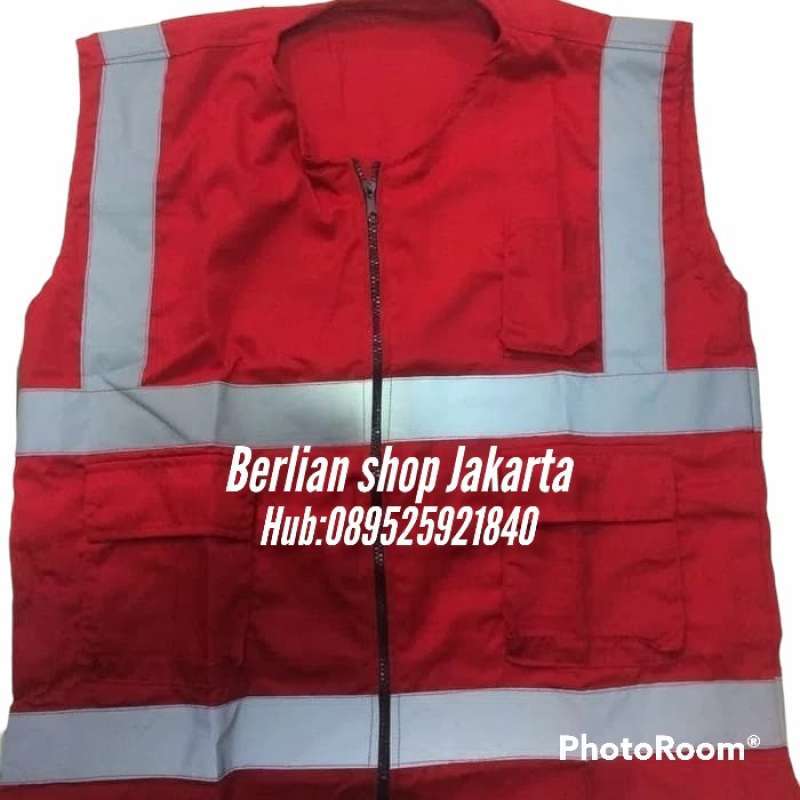 Promo Rompi Kerja Safety plus Logo / Rompi Proyek/Rompi k3 - Multicolor ...