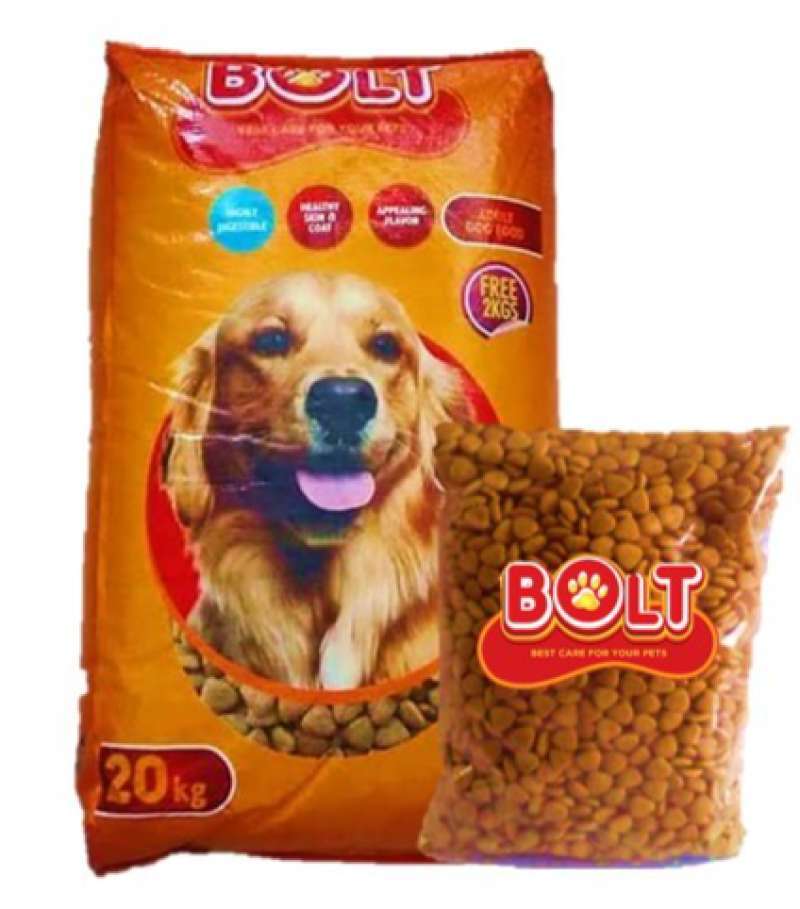 Jual Makanan Anjing BOLT REPACK 2kg Rasa Beef | DOG BOLT BENTUK BULAT ...