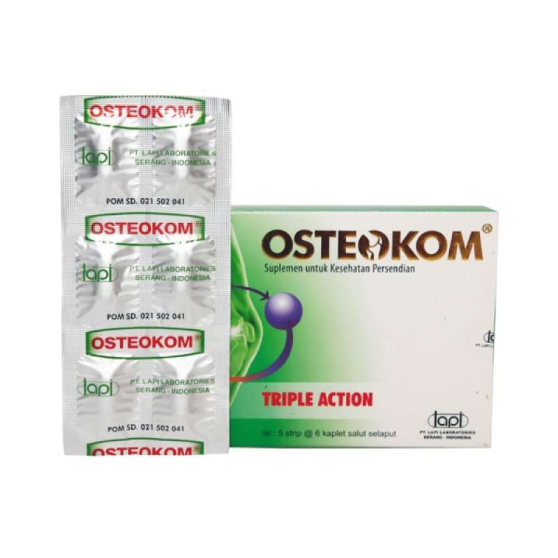 Promo Lapi Osteokom Suplemen Kesehatan [isi 5 Strip/ Isi 30 Tablet ...